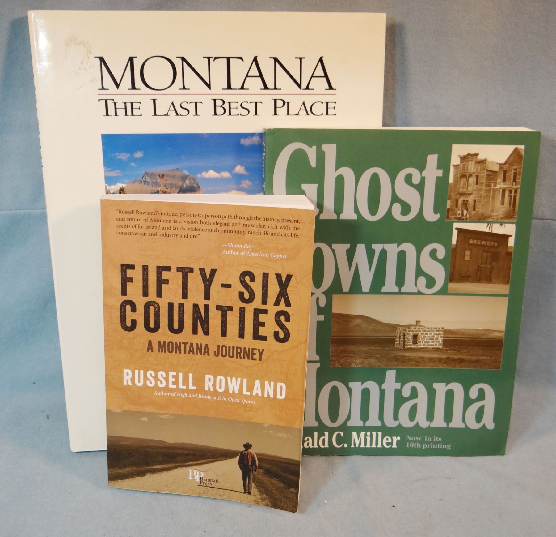 3 books of Montana: Russell, Rowland, 56 Counties-Montana, sc; Miller ...