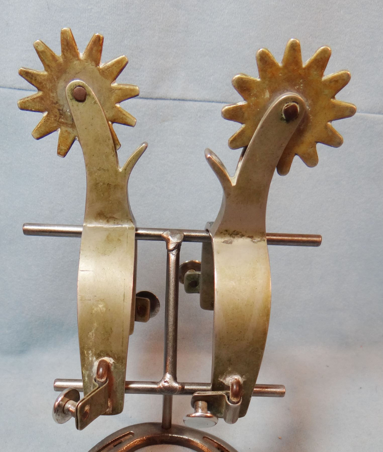 Edward H. Bohlin silver mtd spurs, ca. 1950's-60's, marked "Bohlin Made ...