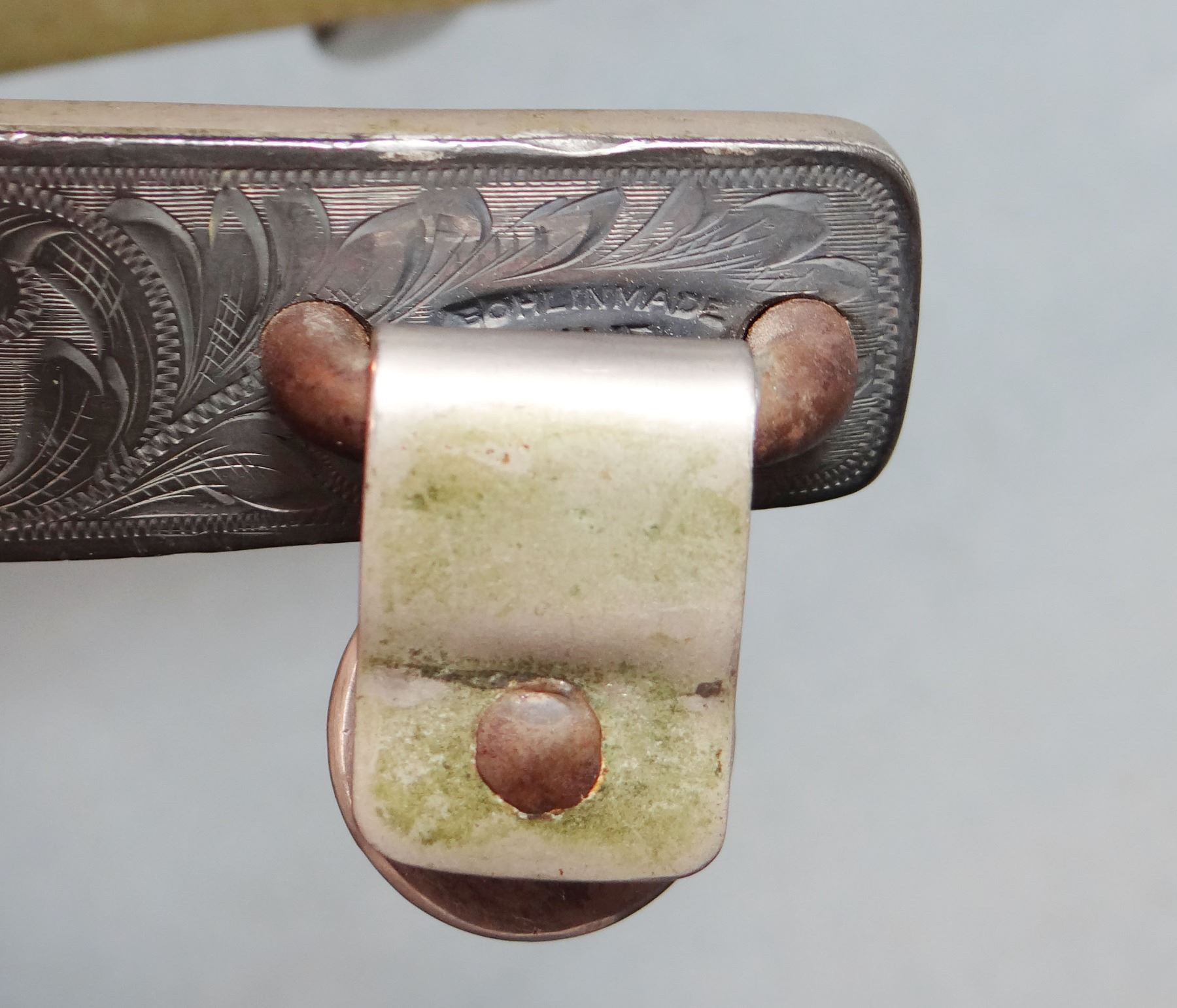 Edward H. Bohlin silver mtd spurs, ca. 1950's-60's, marked "Bohlin Made ...