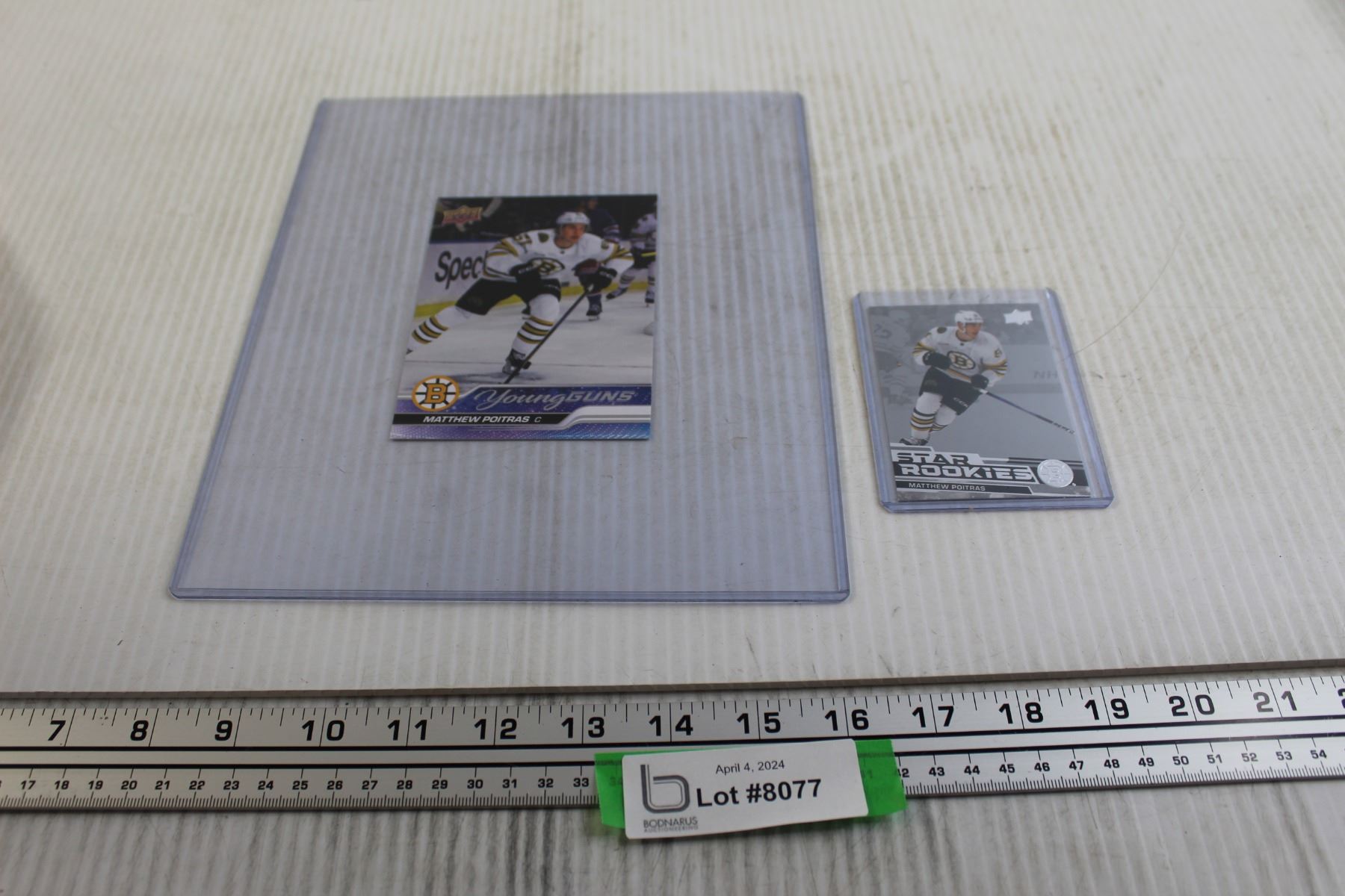 Matthew Poitras Upper Deck Young Guns + Star Rookie - Bodnarus Auctioneering