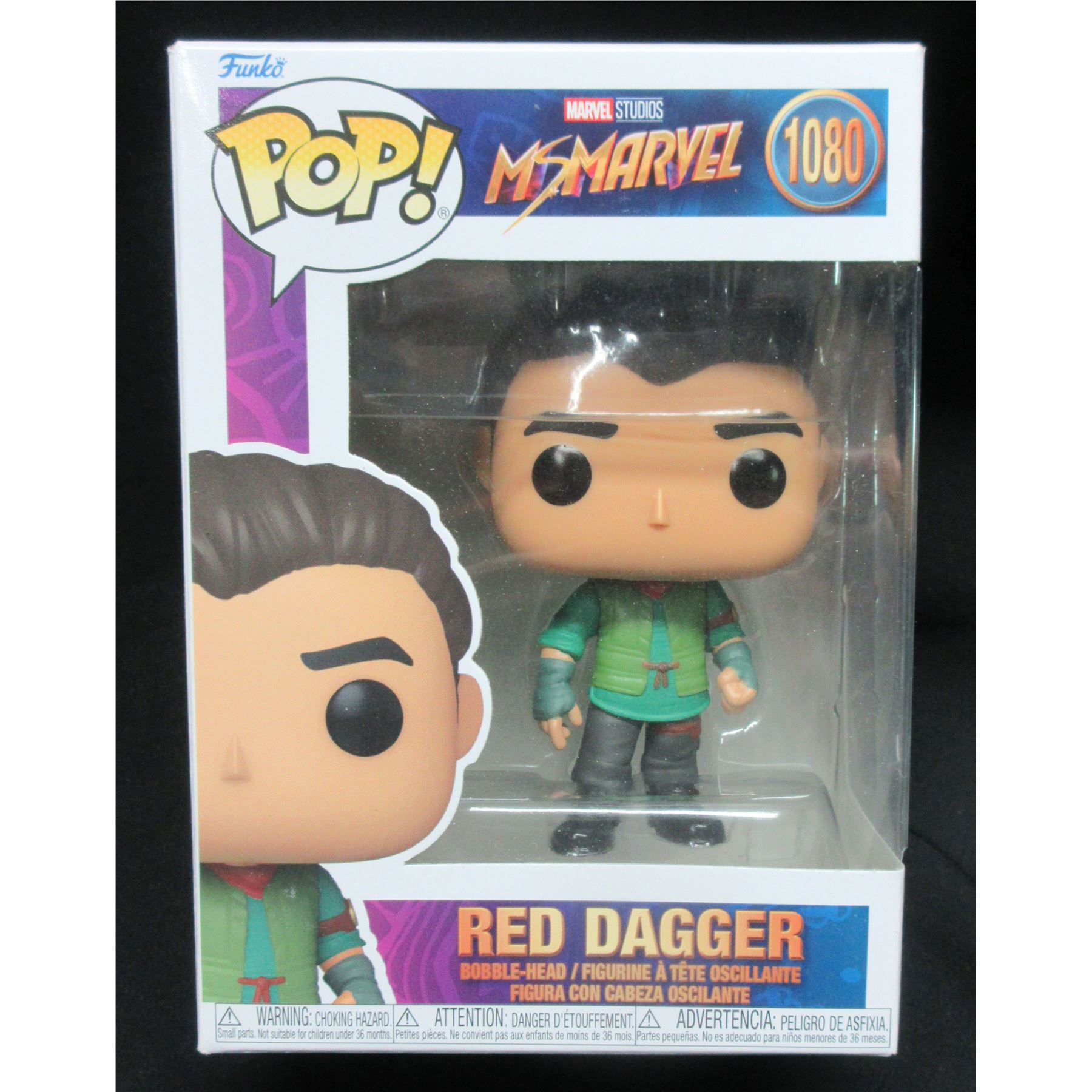 Funko Pop! Marvel Studios Ms. Marvel Figure Bobble-Head No. 1080 Red Dagger