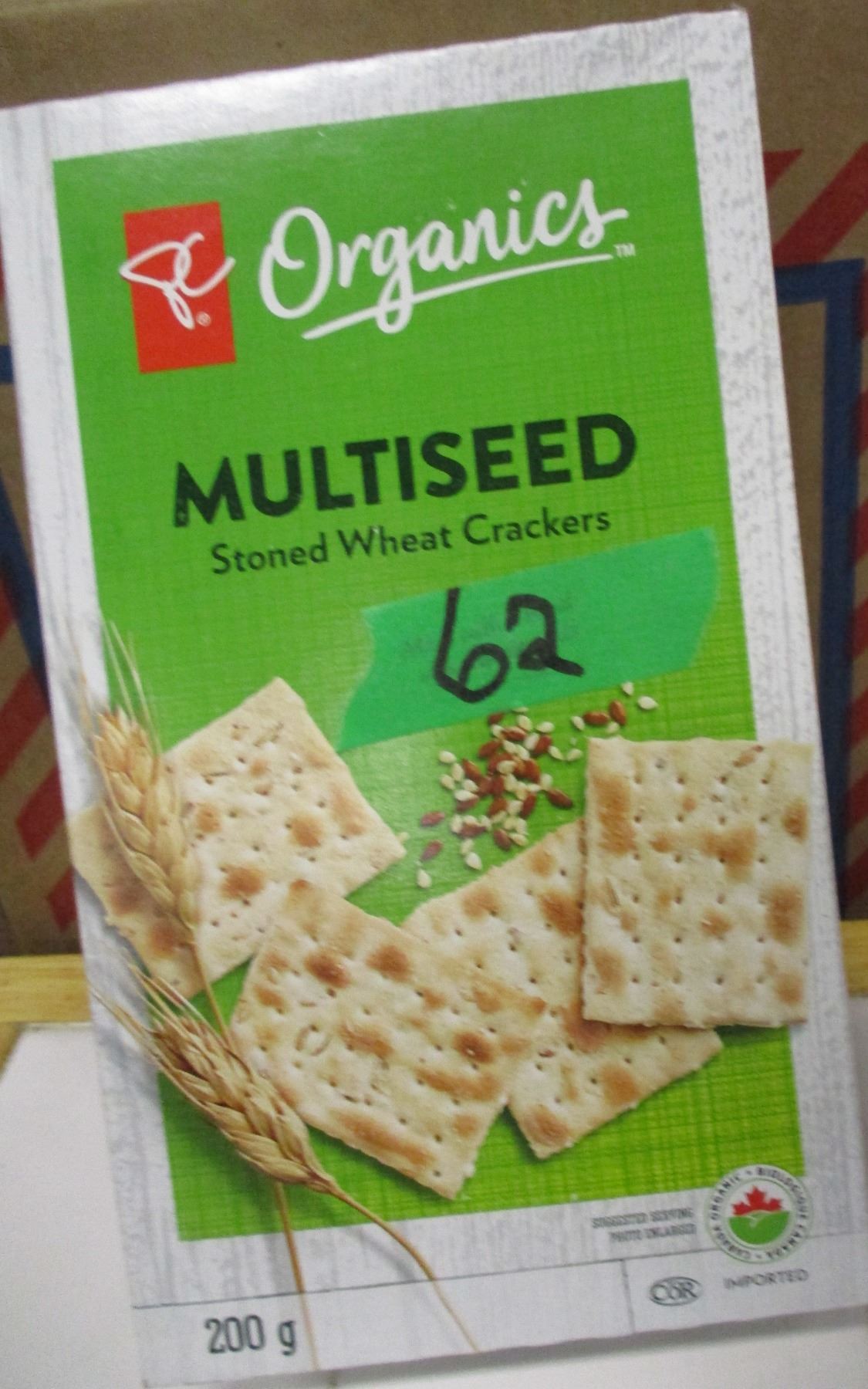 SHELF PULLS (AS IS): MULTISEED CRACKERS (200G) - BOX