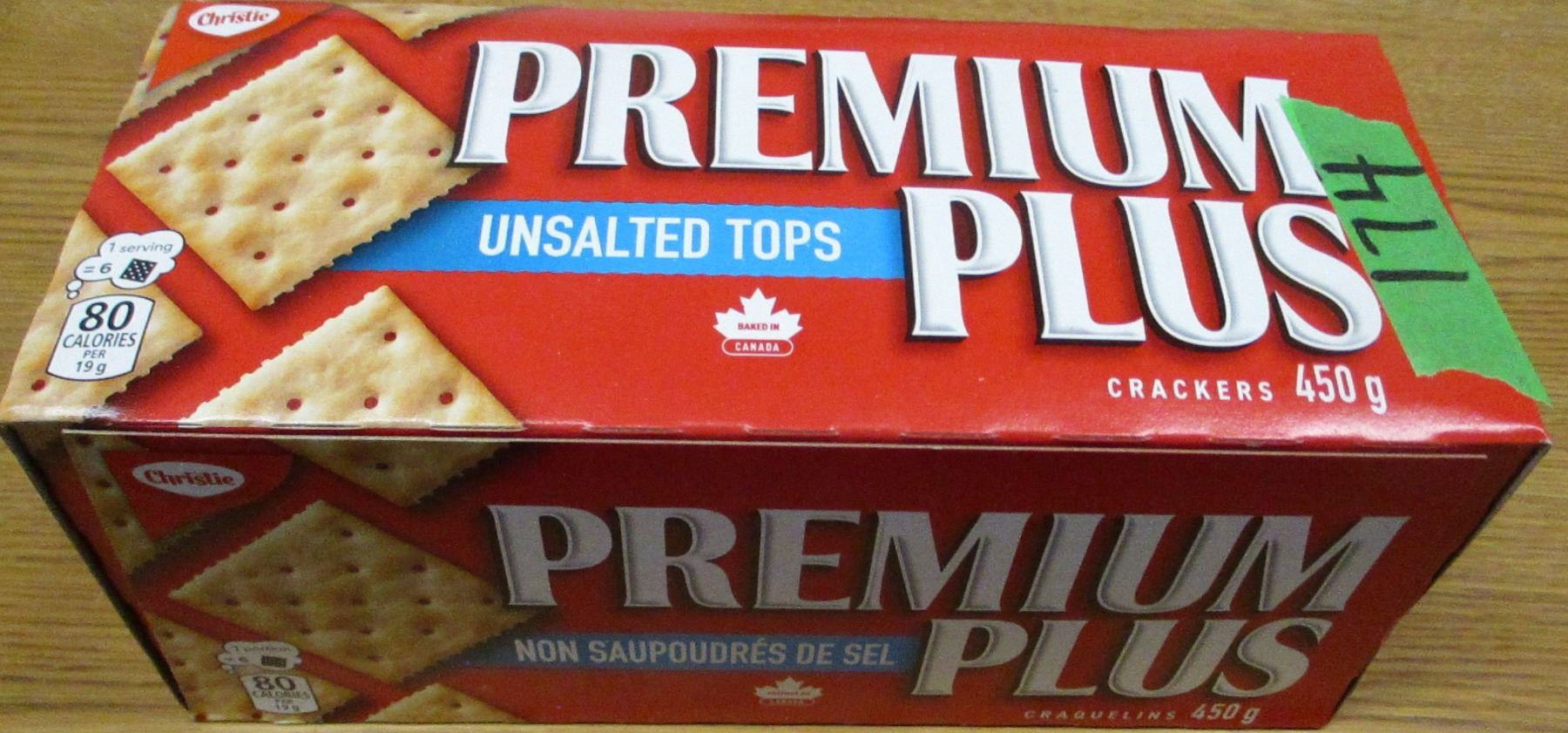 SHELF PULLS (AS IS): PREMIUM PLUS CRACKERS (450G) - BOX