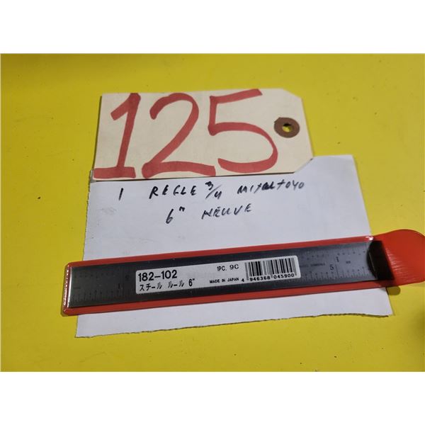 New Mitutoyo 182 102 Rule 12 X 6