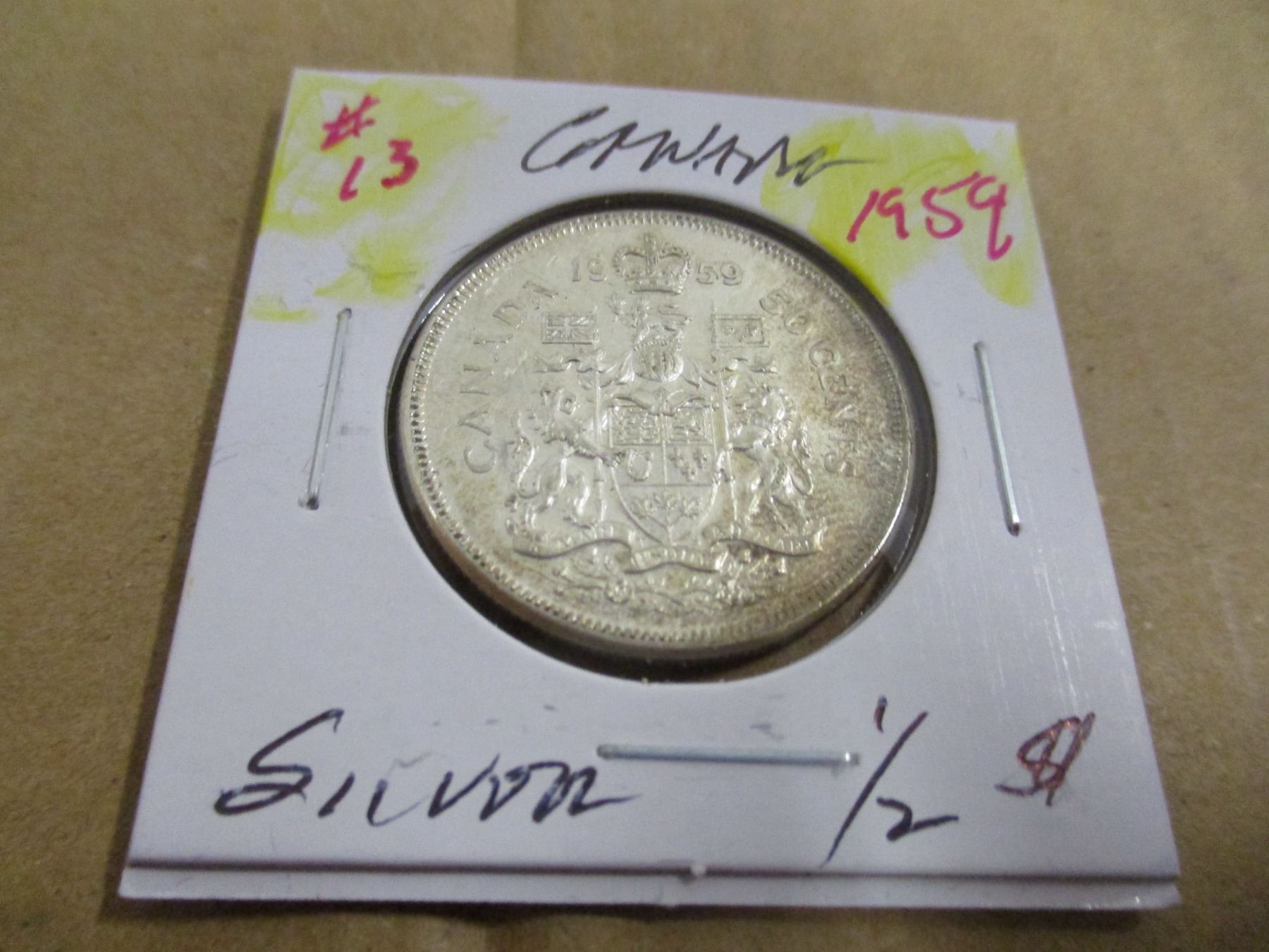 1959 CANADA SILVER HALF DOLLAR