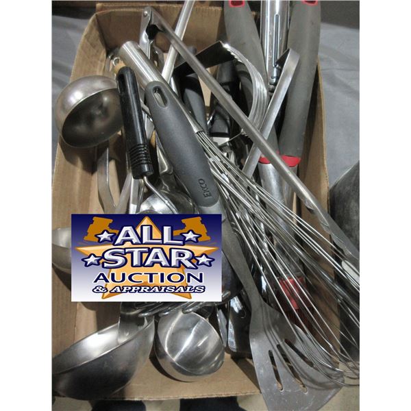 BOX C/W ASSORTED UTENSILS