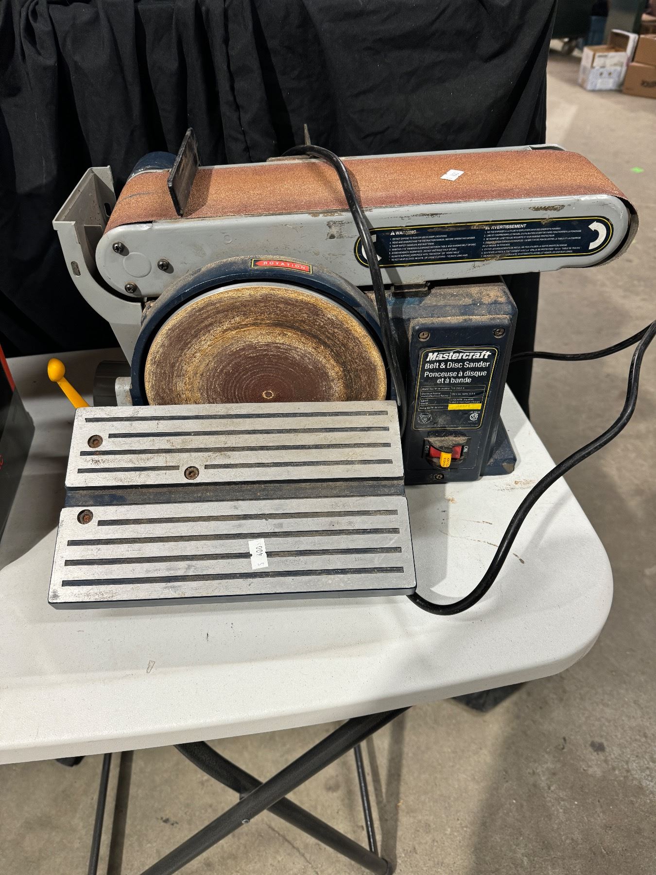 Mastercraft belt and disc sander