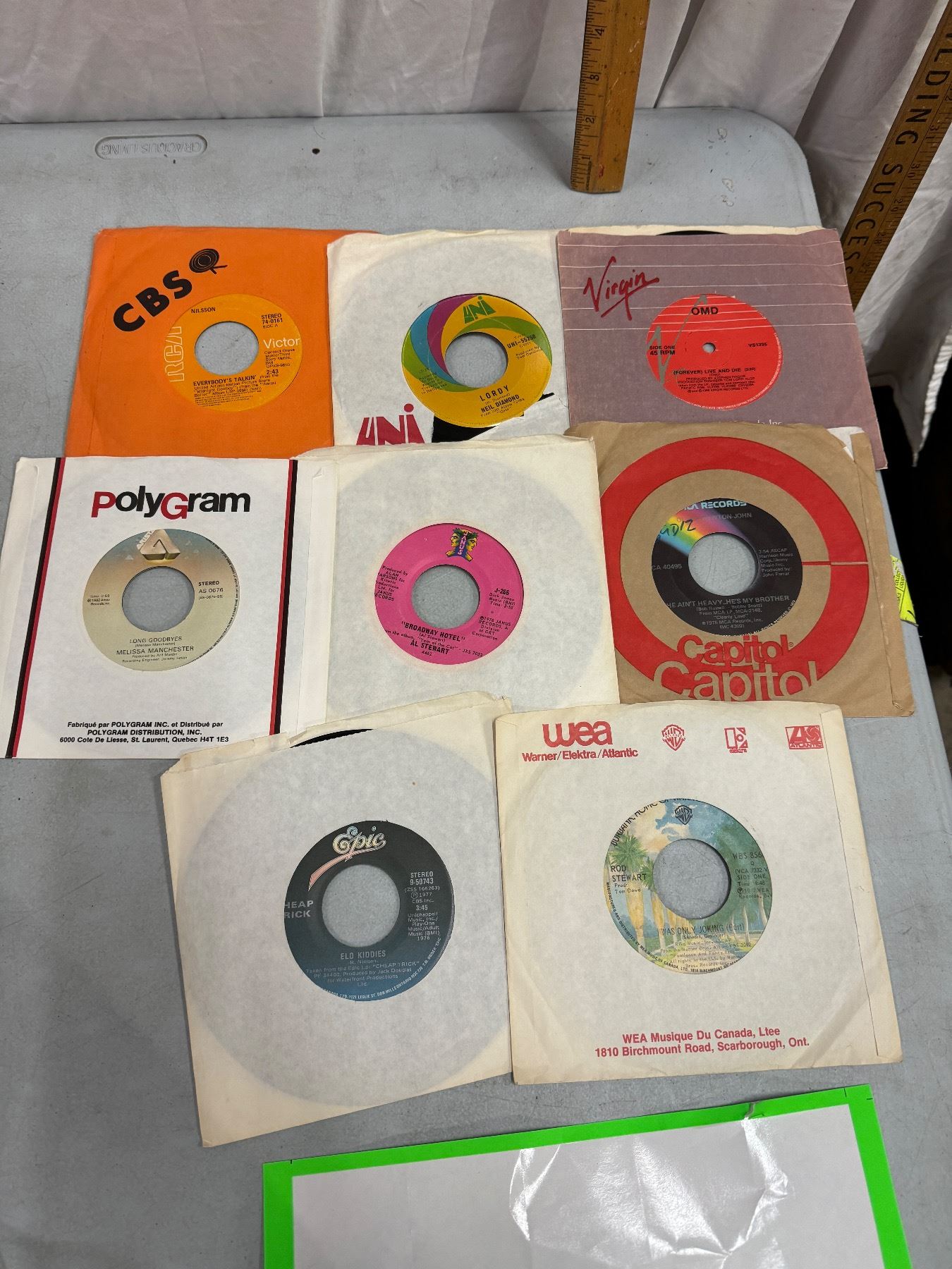 8 records 45's