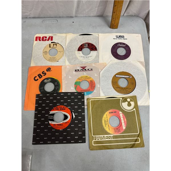 8 records 45's
