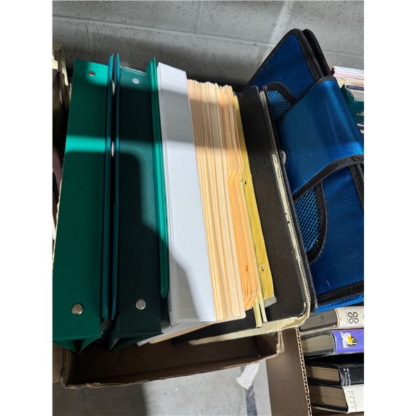 File folders, binders