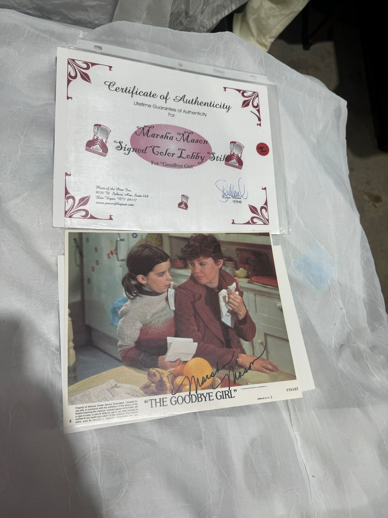 The good bye girl signed color Libby still