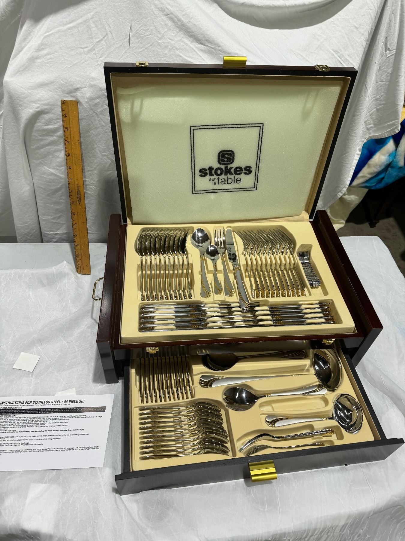 Stokes flatware set