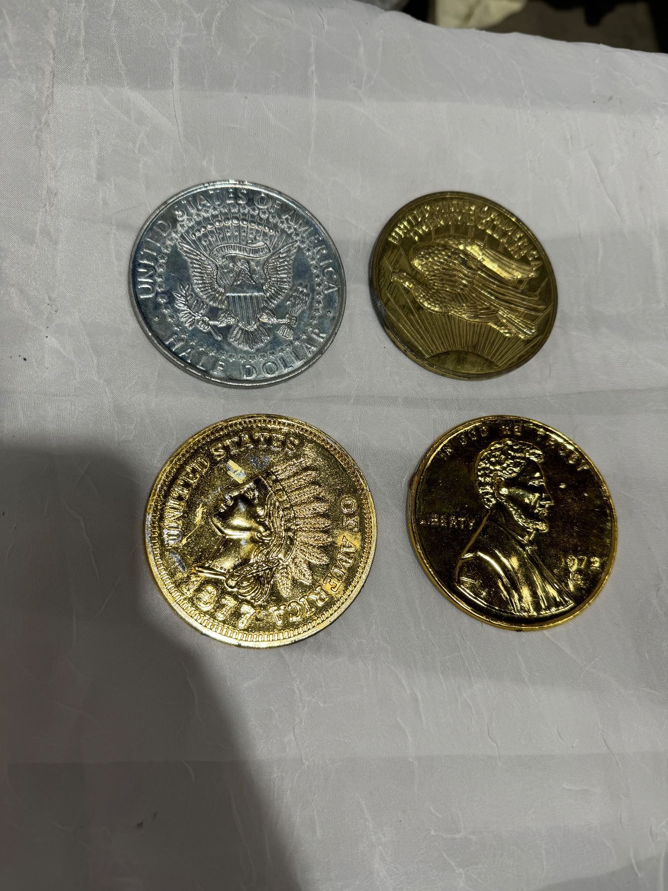 Collectibles coin coasters