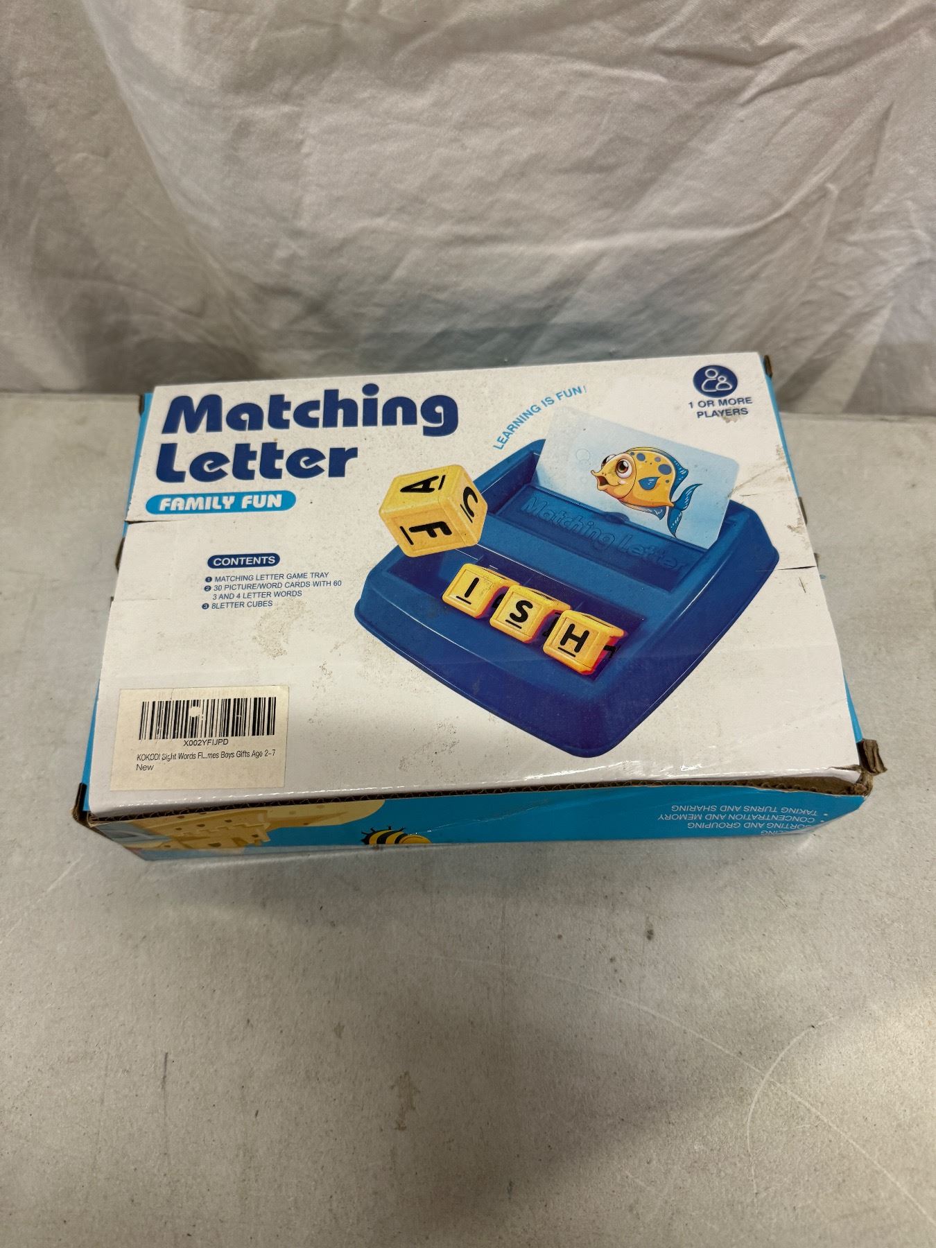 New matching letter family gun game