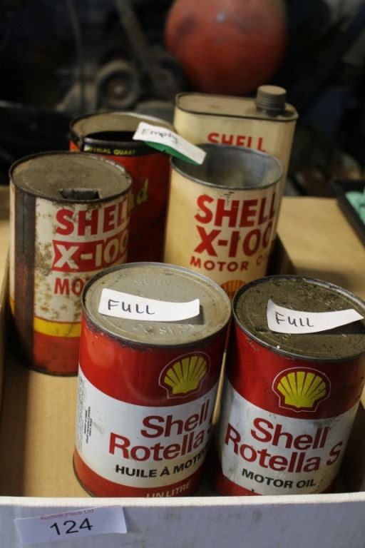 Misc. Shell Motor Oil Cans