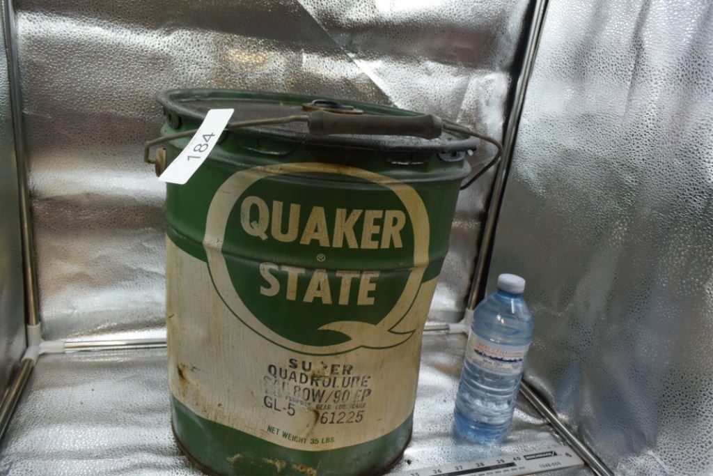 Quaker State 35lb Quadrolube metal pail