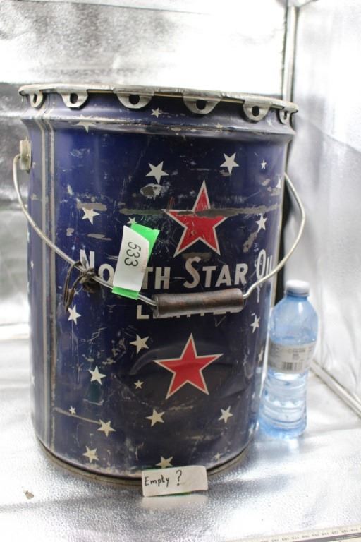 North Star oil metal pail