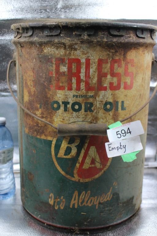 Peerless B/A Motor Oil metal pail