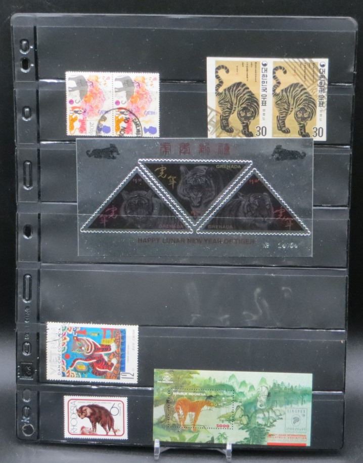 Sheet Of World Used & Unused Animal Stamps