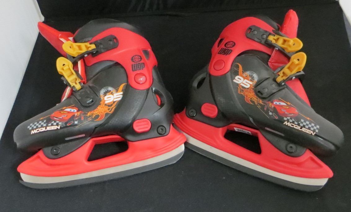 Disney Cars Lightning McQueen Adjustable Kids Ice Skates