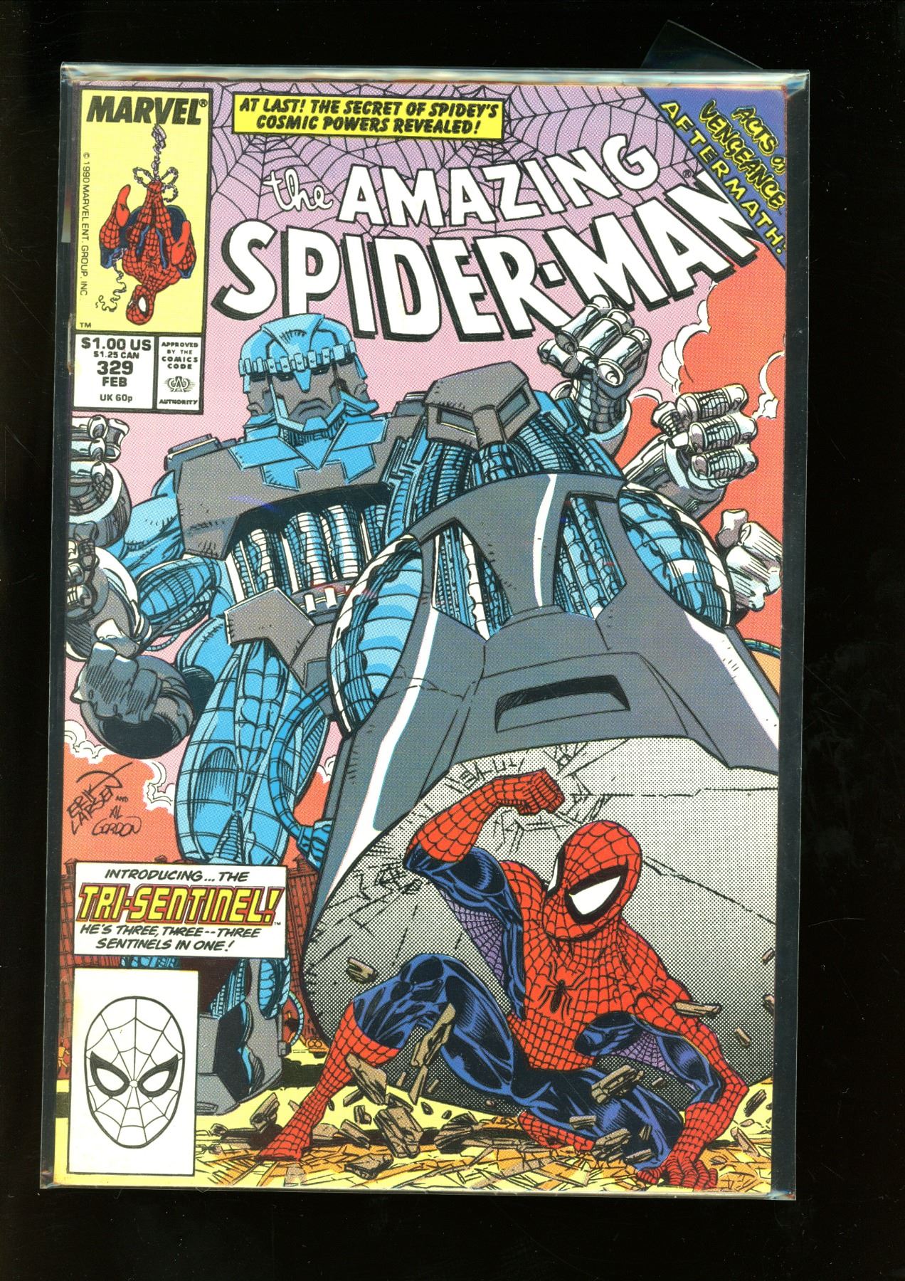 Marvel The Amazing Spider-Man #329 (1st Appearance of Tri-Sentinel)