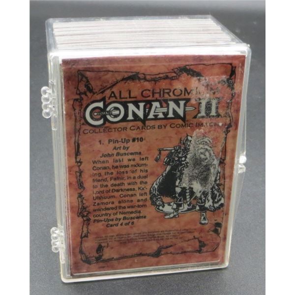 1994 Conan All Chromium Series II Base Trading Card Set 90 Cards