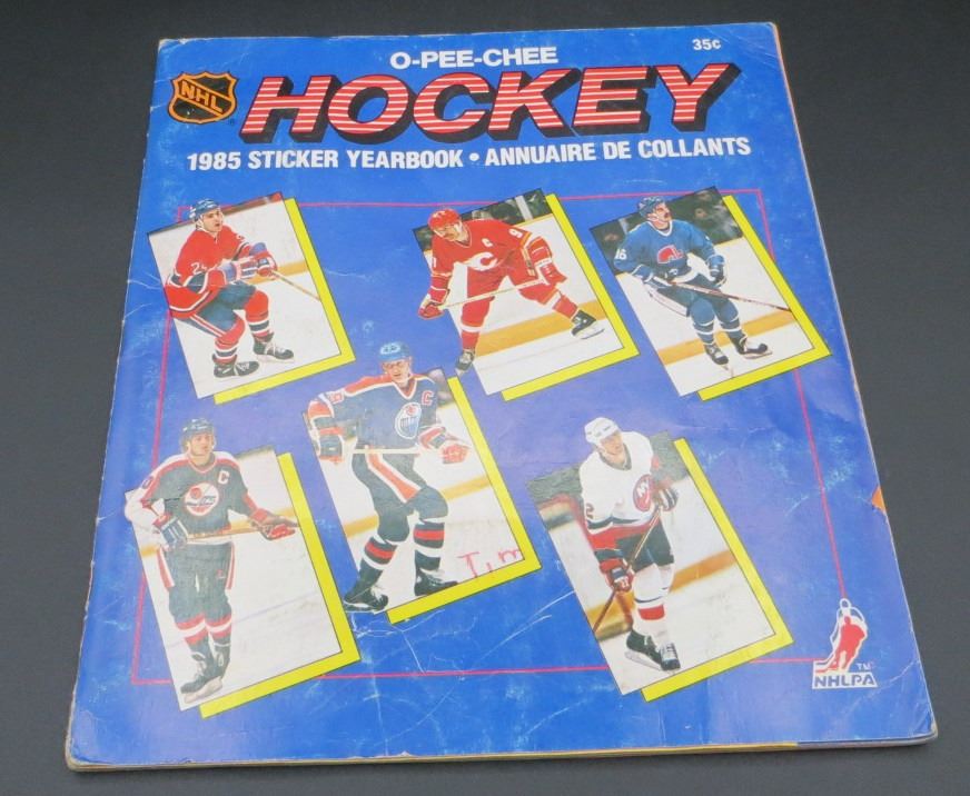 1985 OPC Hockey Sticker Book Complete