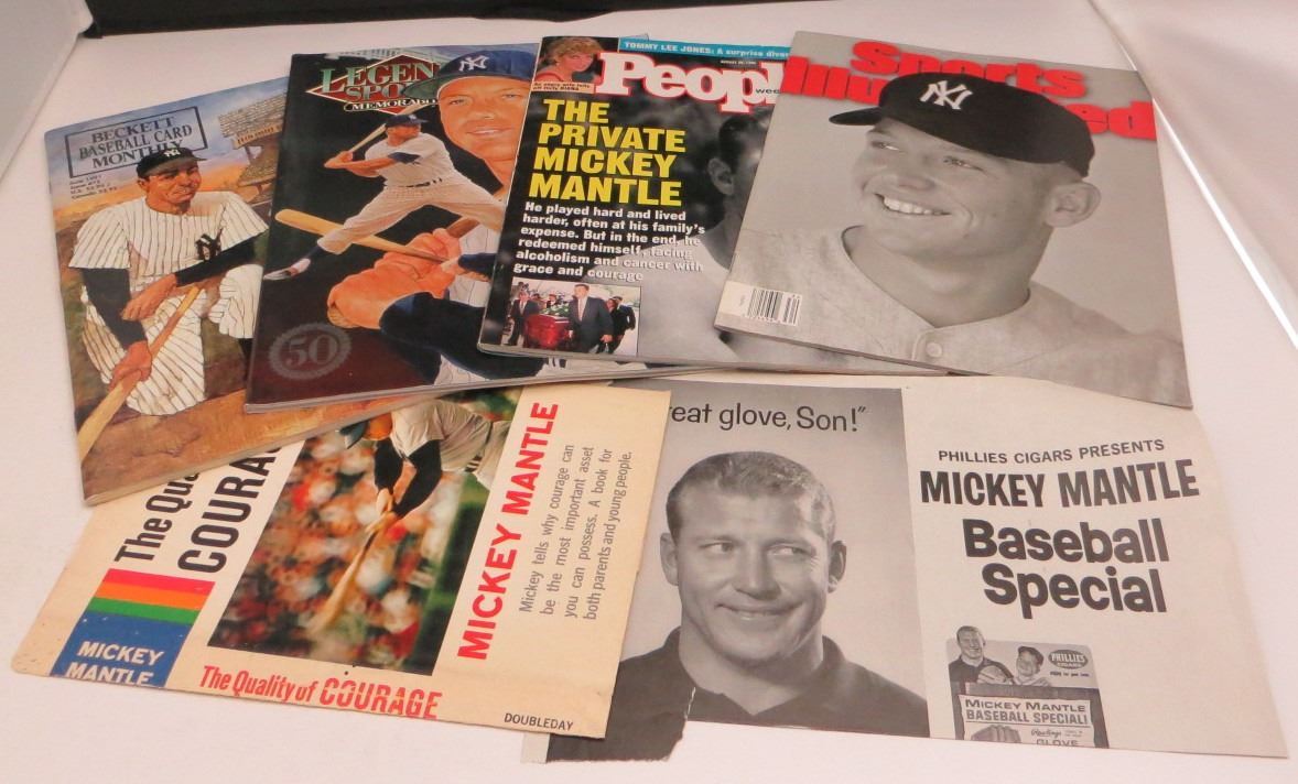 Mickey Mantle Magazine & Clippings Collection