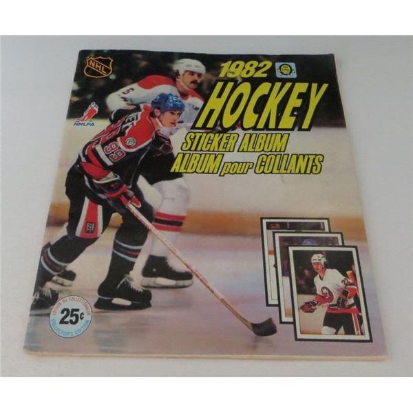 Vintage 1982 Panini Hockey Sticker Book 95% Complete