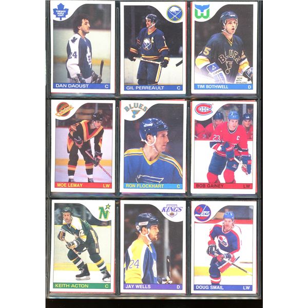 1985-86 OPC O-Pee-Chee Lot Of 18 Vintage Cards Dan Daoust, Gil ...