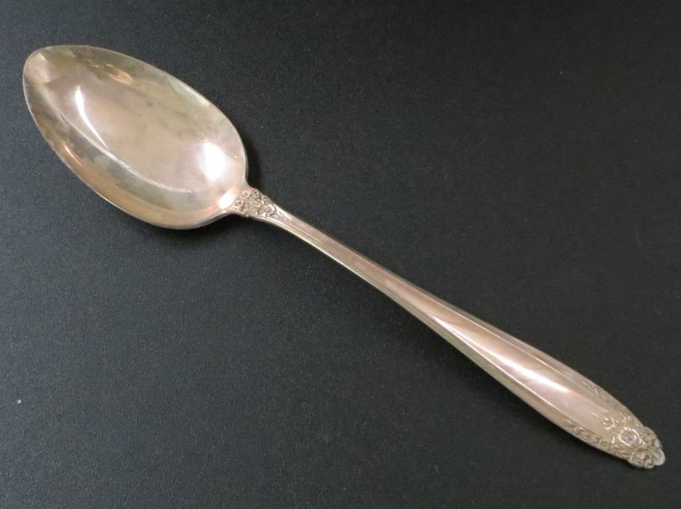 Vintage Sterling Silver Serving Spoon weighs 38 grams