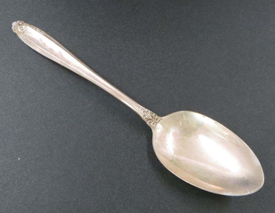 Vintage Sterling Silver Serving Spoon weighs 38 grams