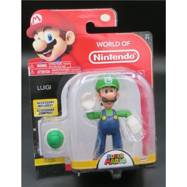 World of Nintendo Figure Luigi With Green Shell