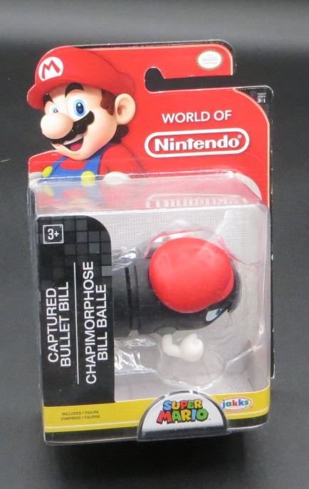 World Of Nintendo Captured Bullet Bill Figure