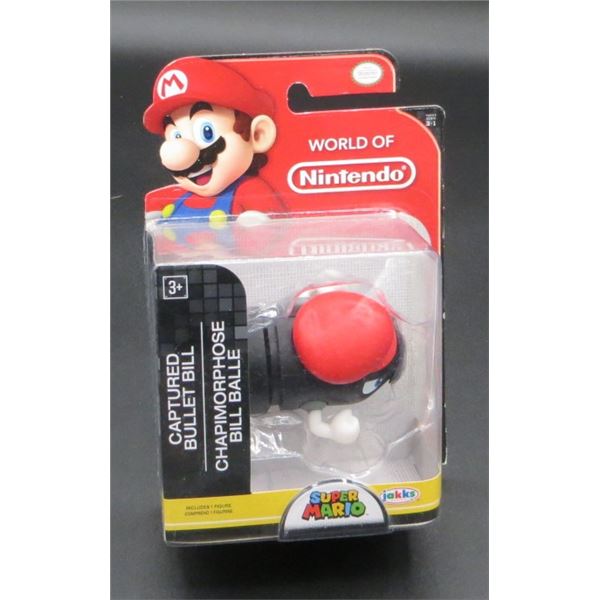 World Of Nintendo Captured Bullet Bill Figure