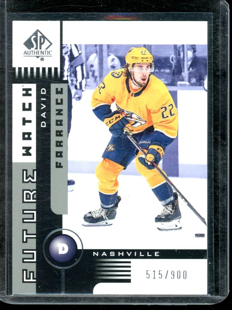 2021-22 SP Authentic '01-02 Retro Future Watch #01FWDF David Farrance ...