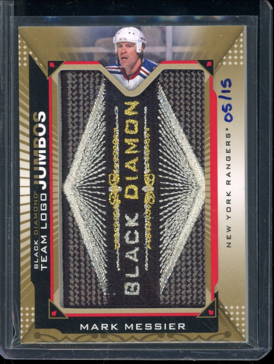 2015-16 Black Diamond Team Logo Jumbos Gold Black Diamond #TLNYMM Mark ...