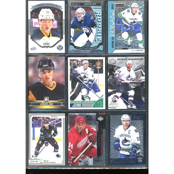9 NHL Rookie & Insert Hockey Cards Various Teams