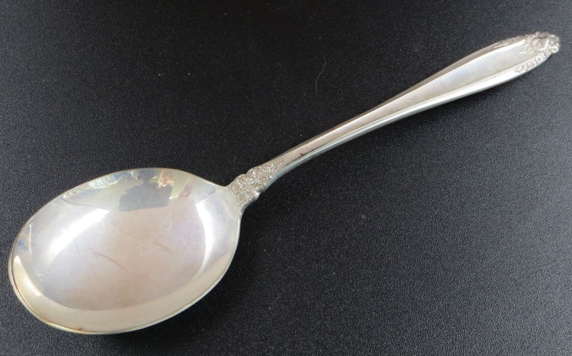 Vintage Sterling Silver Serving Spoon weighs 38 grams