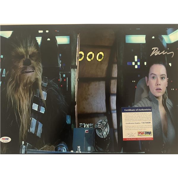 Star Wars Daisy Ridley signed mini poster - PSA