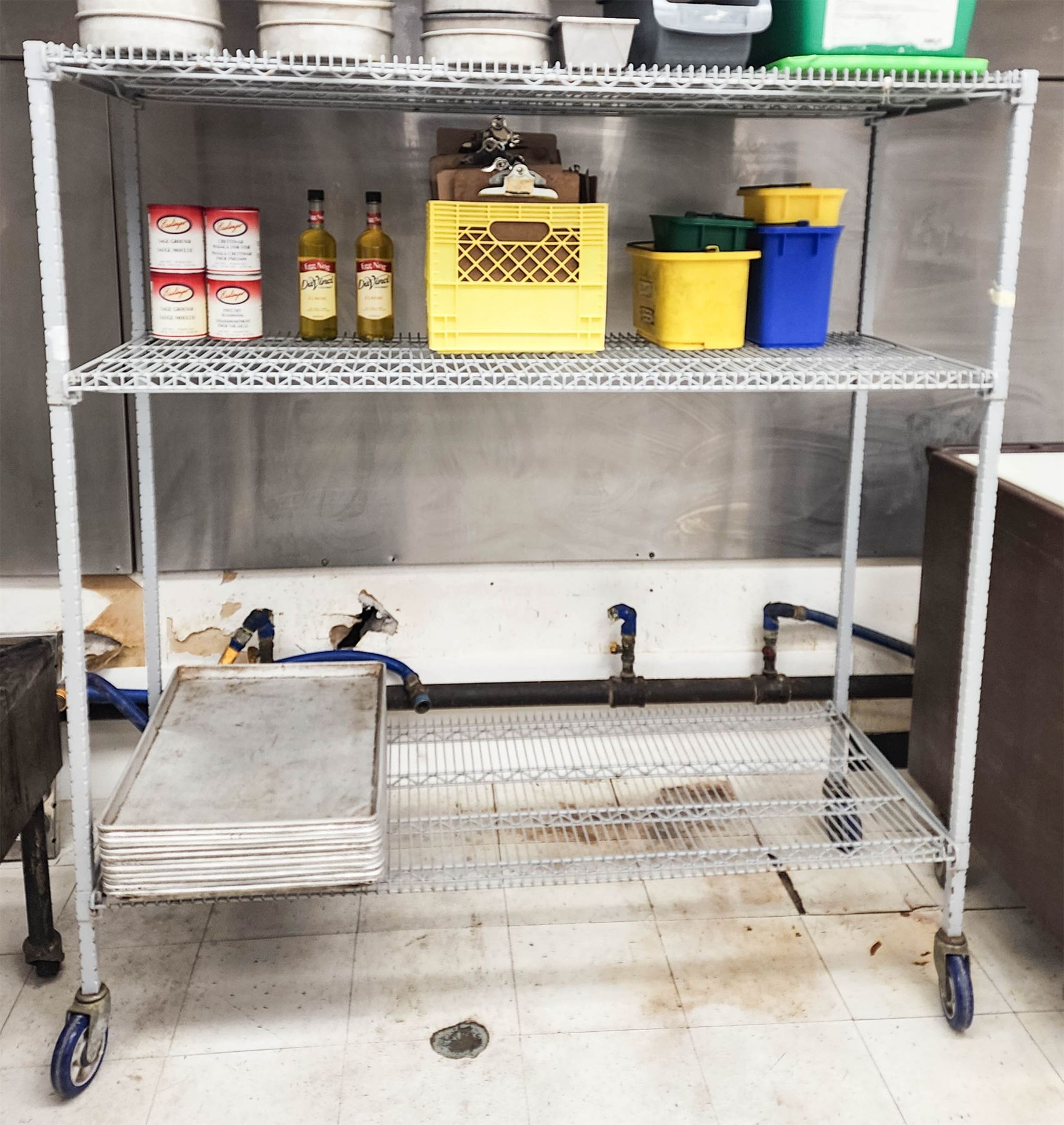 ROLLING ADJUSTABLE UTILITY RACK