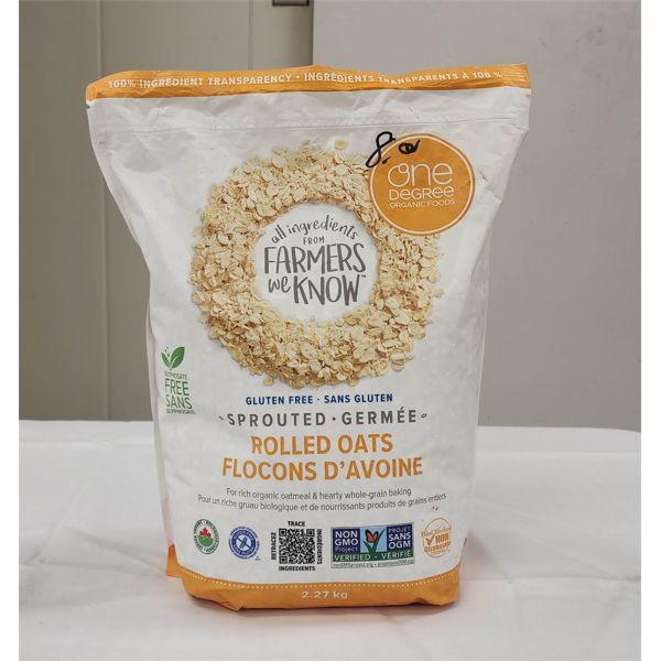 2.27KG ONE DEGREE SPROUTED ROLLED OATS