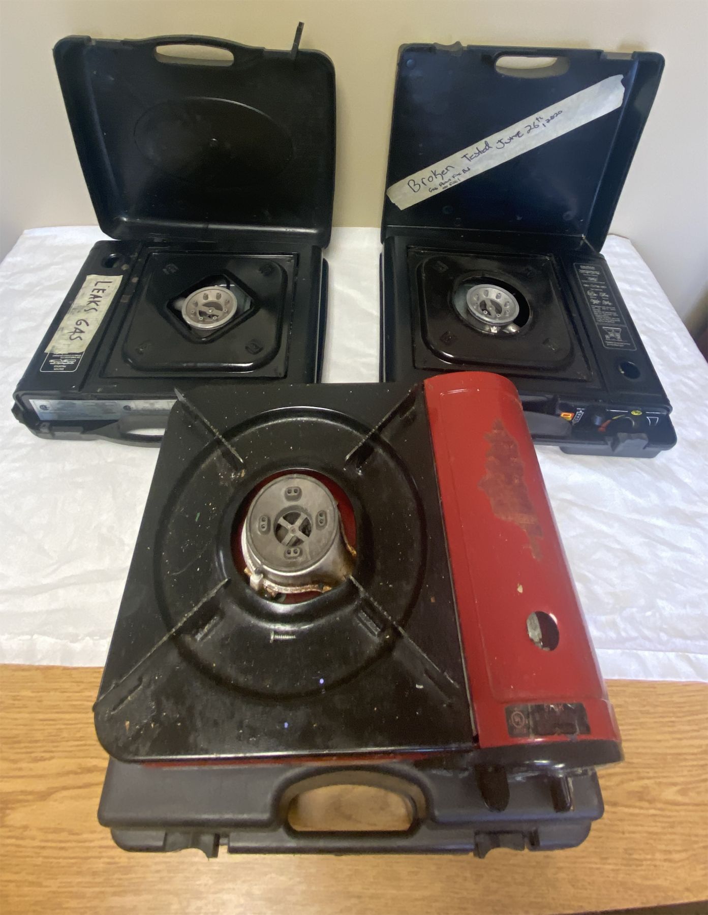 3 PORTABLE GAS STOVE ELEMENTS