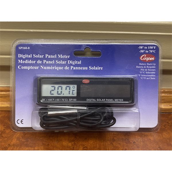 COOPER DIGITAL SOLAR PANEL METER SP160-0