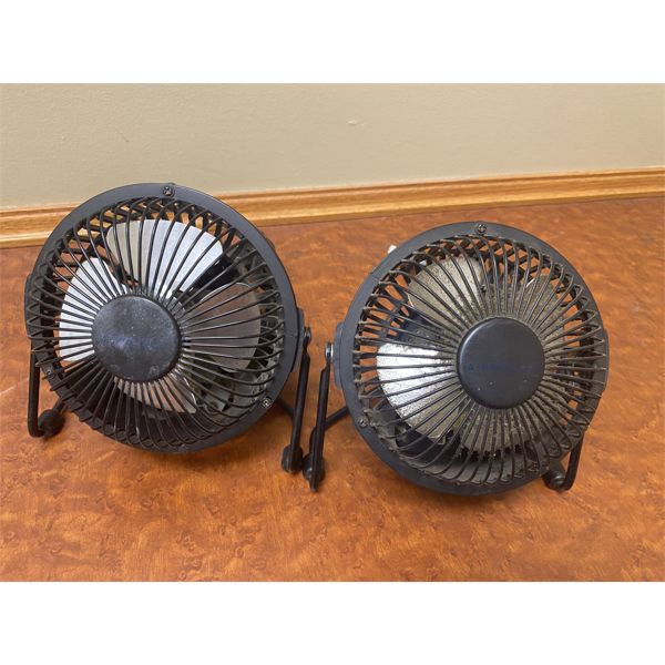 2 AIRWORKS METAL PERSONAL FANS