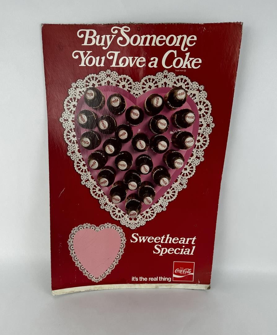 1970s Coca Cola Easel Back Carboard Sign