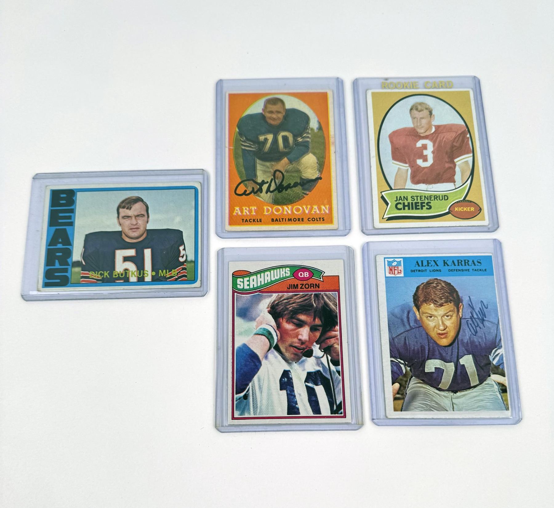 Group Of Vintage NFL Football Cards