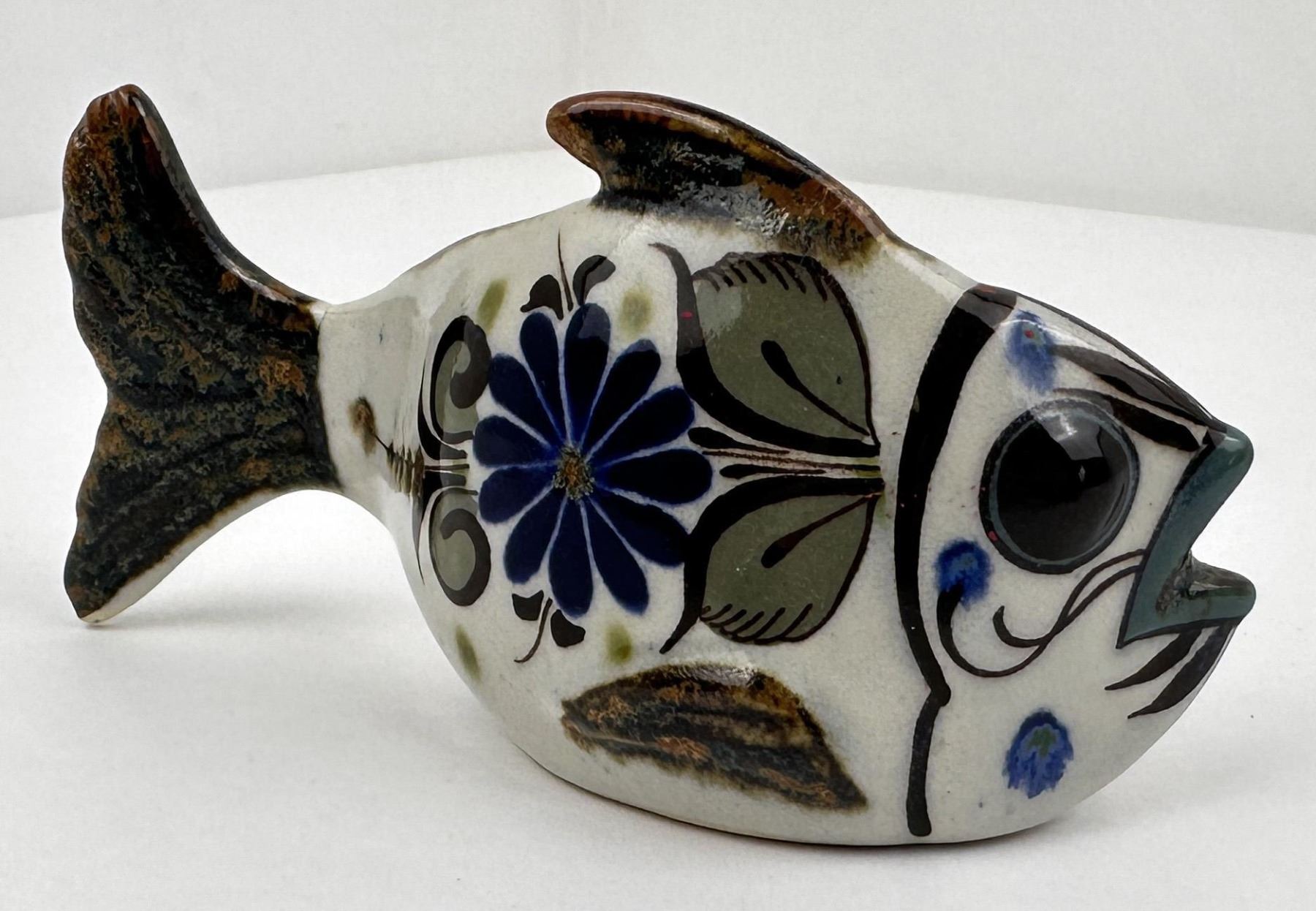 Ken Edwards Fish Mexico Folk Art Tonala Pottery