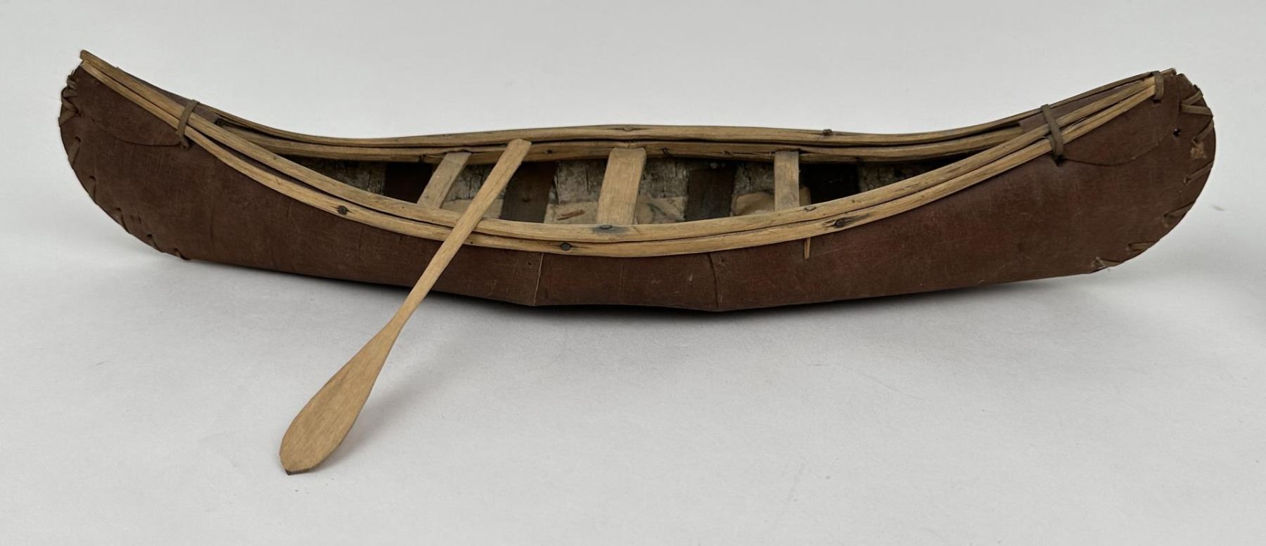 Ojibwe Native American Indian Bark Canoe