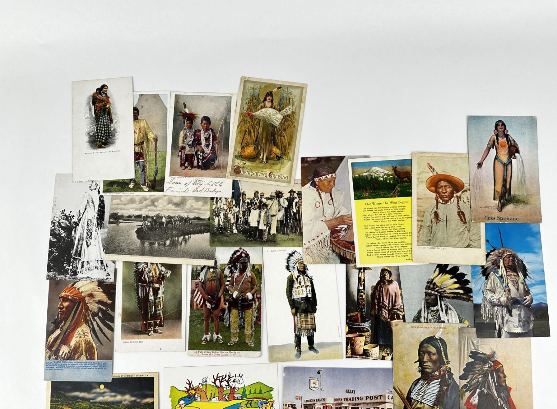 Antique Native American Indian Postcards